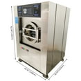 3 Phase Industrial Automatic Laundry Barrel Washing Machine Commercial ...