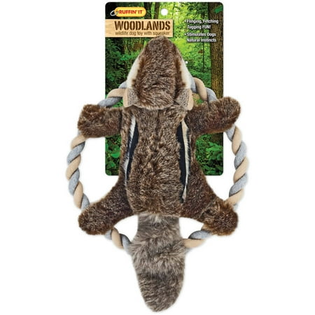 Woodlands Plush Chipmunk Rope Ring Tosser Dog Toy - Walmart.com