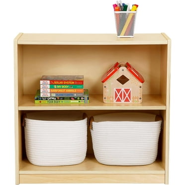SKYSHALO Kids' Playroom Organizer Unit - Wooden Bookshelves Storage 20 ...