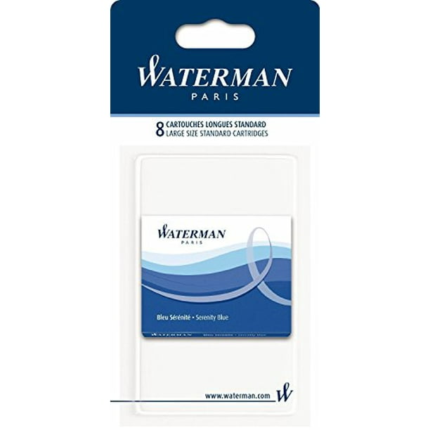 2 PACK - 16 Refills /WATERMAN Ink Refill Cartridges for Fountain Pens ...