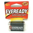 Eveready 9V Super Heavy Duty Carbon Zinc Batteries, Long Shelf-Life ...