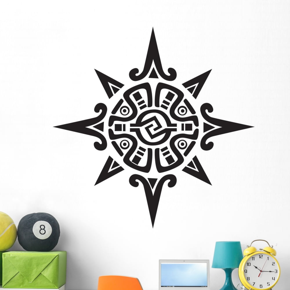 Mayan or Incan Symbol Wall Decal by Wallmonkeys Peel and Stick Graphic ...