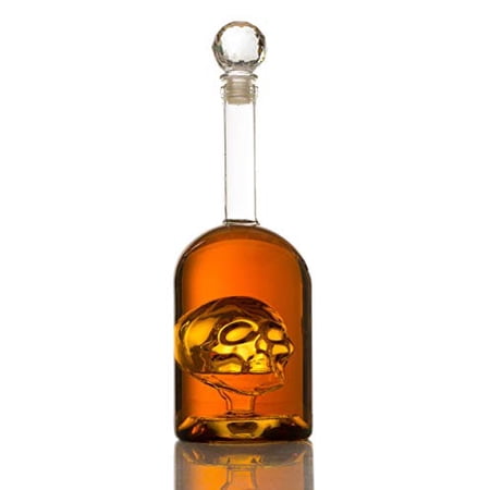 Skull Decanter in Bottler Skull Head by The Wine Savant, Skull Bottle ...