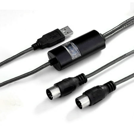 Electric Piano Drum USB to 2 MIDI Interface Adapter Electric Piano ...