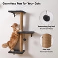 5-in-1 Cat Wall Shelves For Indoor Cats Mounted Furniture With Bed Cave ...