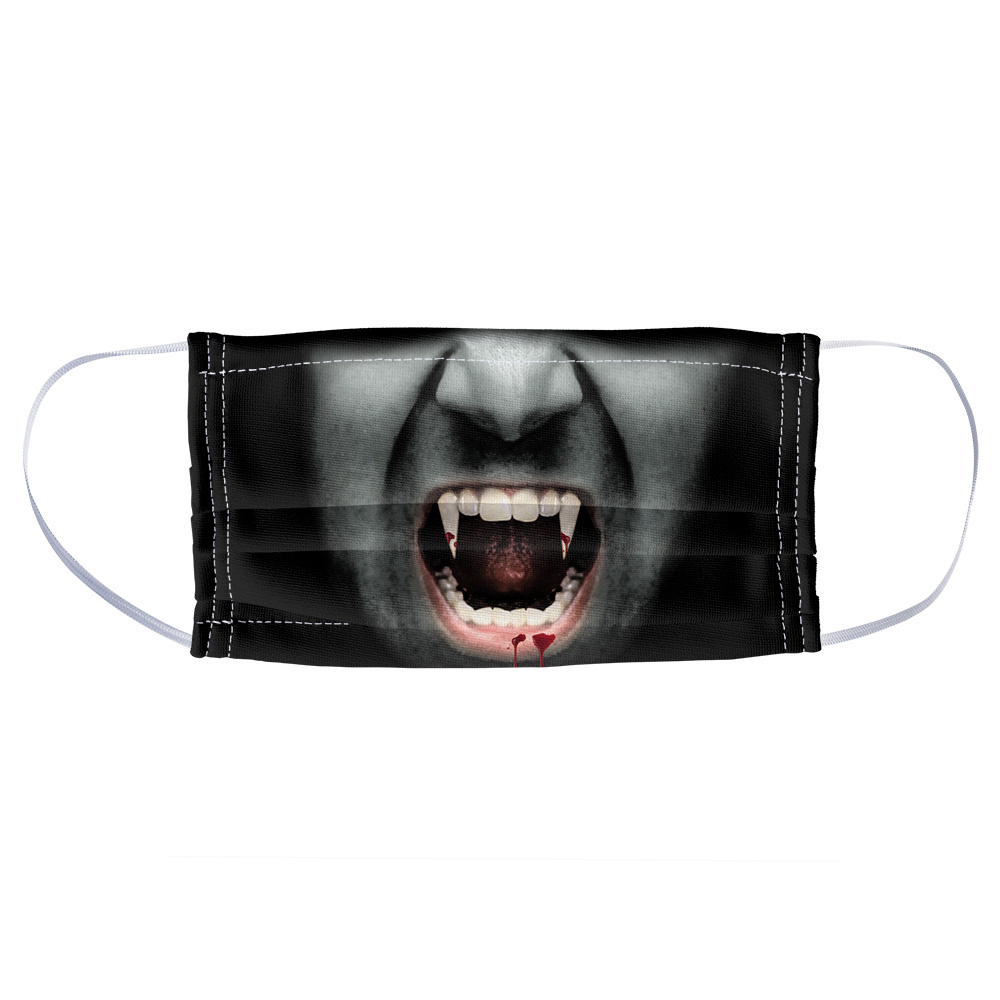 Vampire Fangs 1-Ply Reusable Face Mask Covering, Unisex - Walmart.com