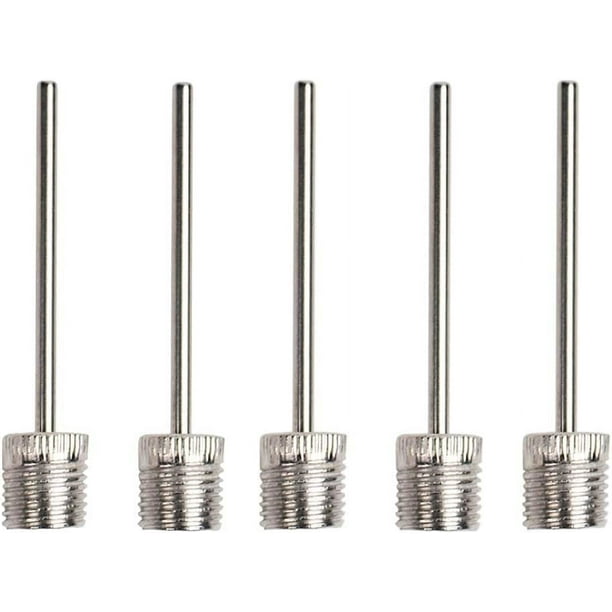 The 5-piece silver ball inflation pump universal needle adapter is ...