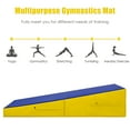 Costway Large Folding Incline Gymnastics Exercise Mat, Wedge Ramp for ...