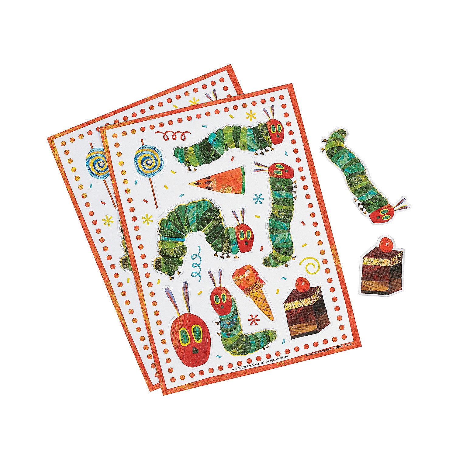 Very Hungry Caterpillar Stickers - Stationery - 12 Pieces - Walmart.com