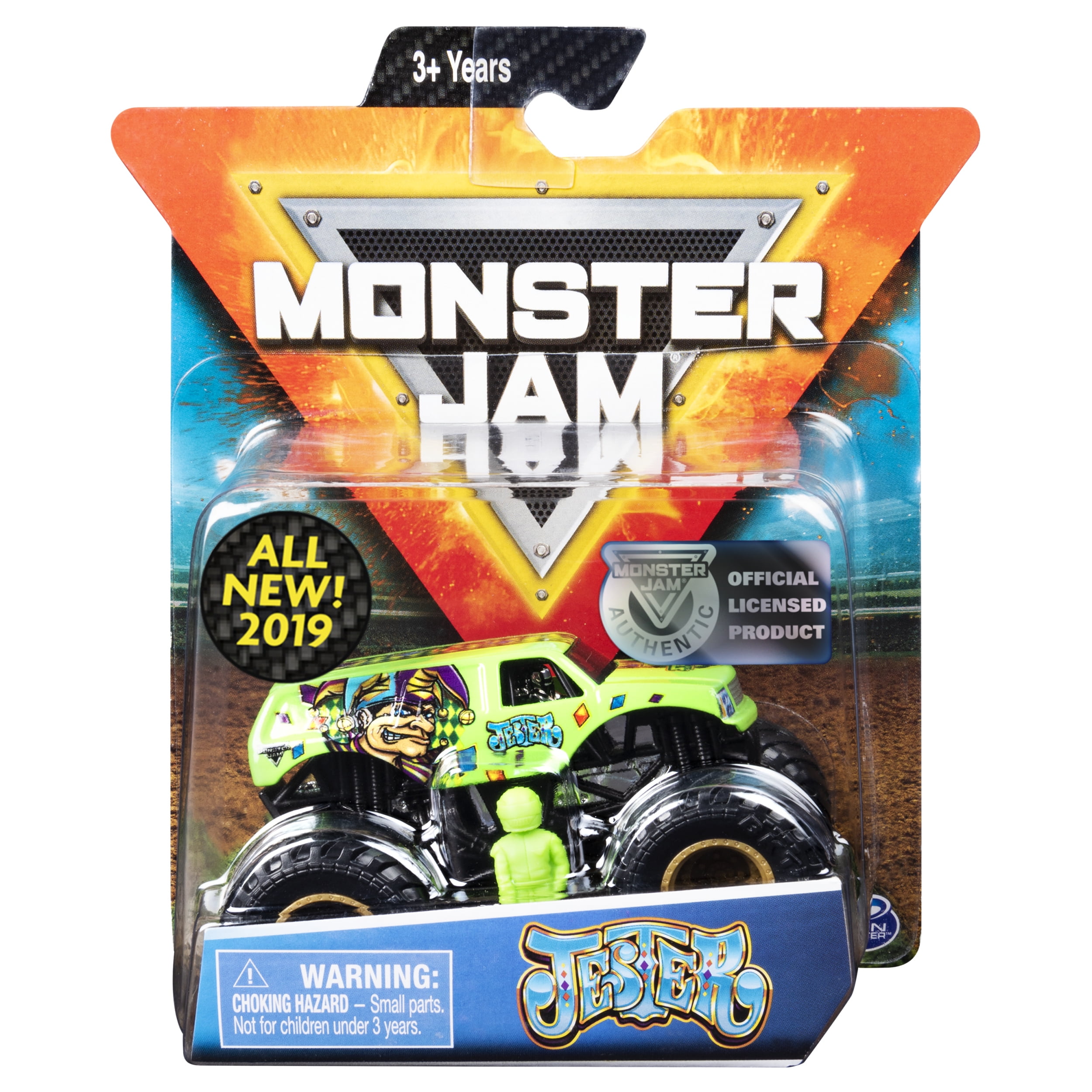 Monster Jam, Official Jester Monster Truck, Die-Cast Vehicle, Arena ...