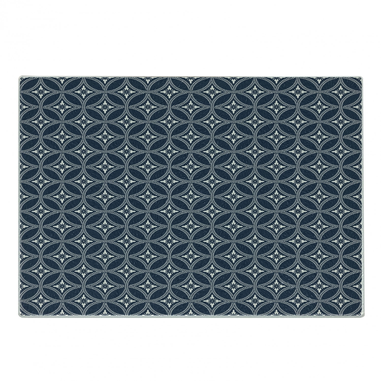 Geometric Cutting Board, Inspired Floral Design Interlocking Circles ...