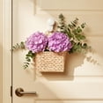 2-piece set hanging baskets, natural water hyacinth woven wall-mounted ...