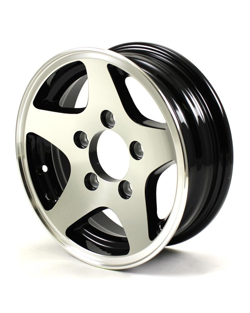 12X4 5-Lug on 4.5" Aluminum 5-Star Trailer Wheel - 424545B - Walmart.com