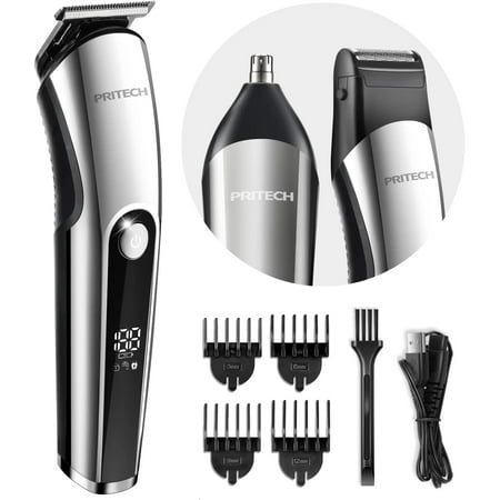 PRITECH Hair Clippers for Men Nose Hair Trimmer Micro Shavers 3 in 1 ...