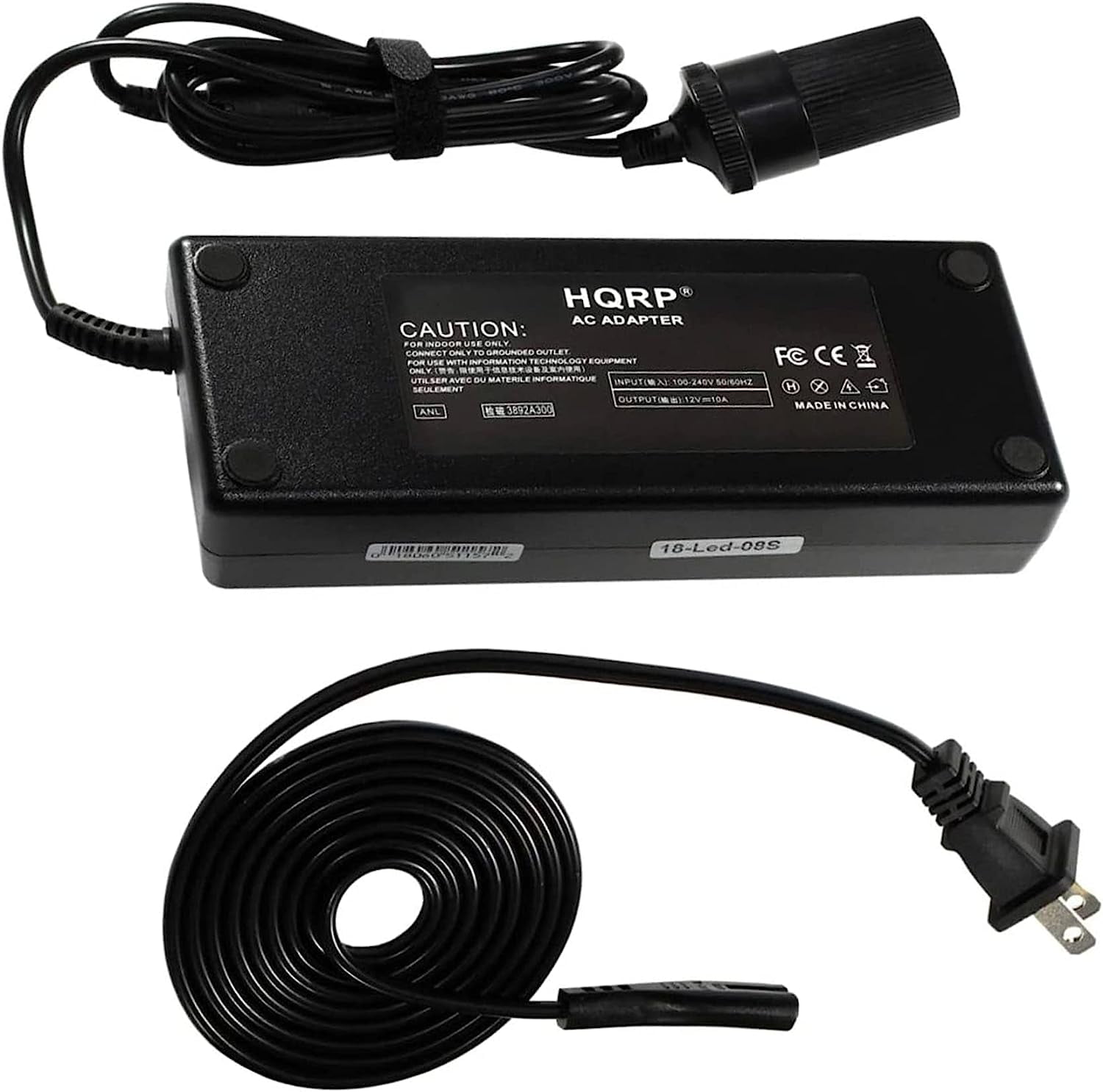 HQRP 12V 10A Heavy Duty Converter for Portable Car Auto Electric Pump ...