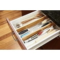 Bamboo Kitchen Drawer Organizer Divider Stackable for Deep Drawers ...