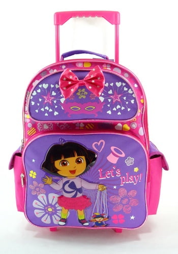 Dora The Explorer - Large Rolling Backpack - Dora the Explorer - Let's ...