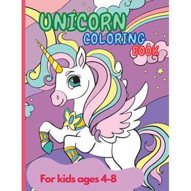 Unicorns coloring book for kids : Cute Unicorn Designs For Hours of ...