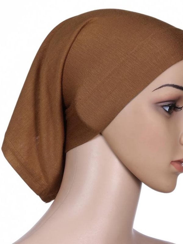 Women Soft Under Scarf Tube Bonnet Cap Bone Islamic Head Cover Hijab 20 ...