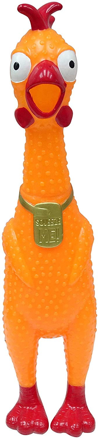 Animolds Squeeze Me Rubber Chicken Toy XL | Screaming Rubber Chickens ...