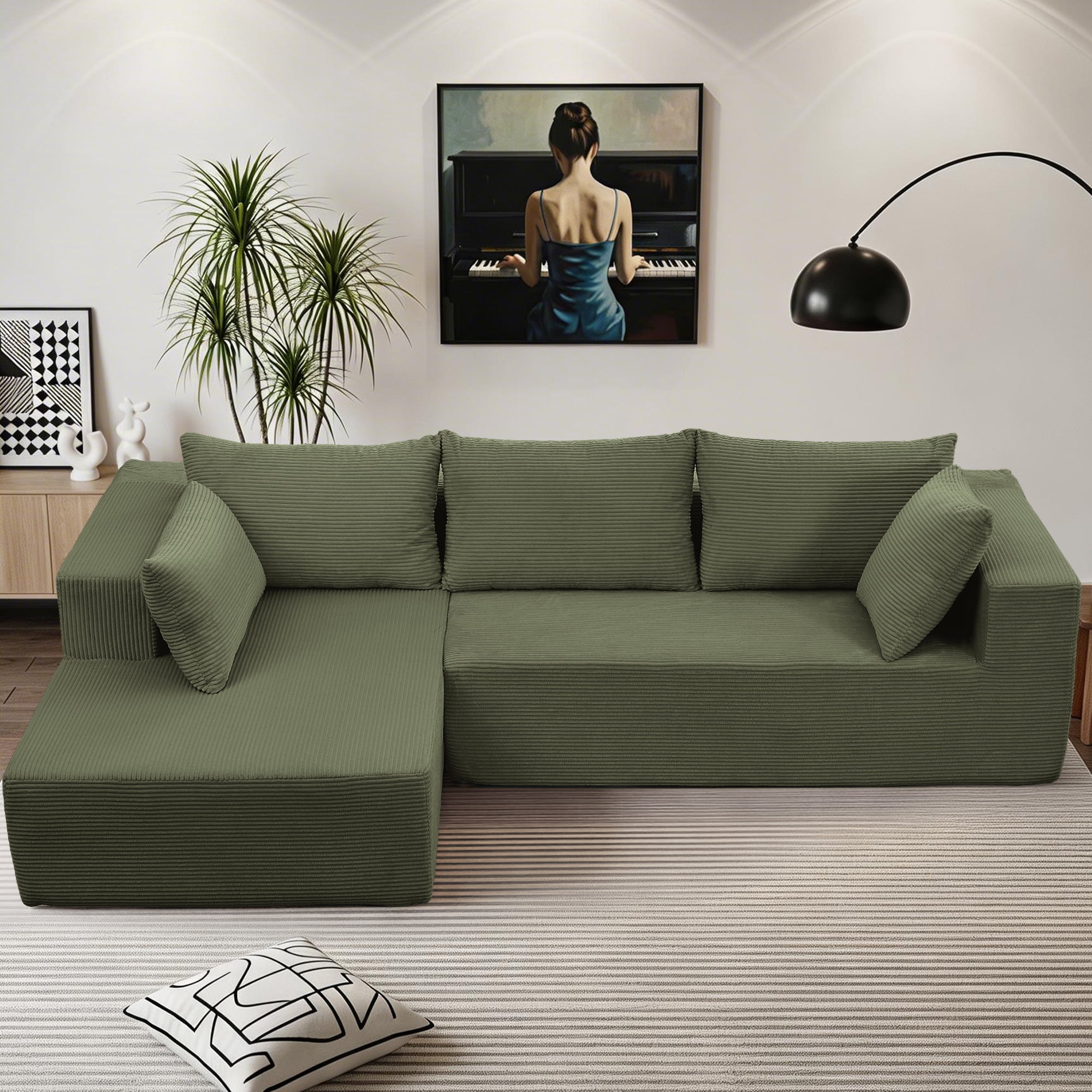 Click here for Korser Sectional Sofa With L-Shape Chaise Modern M... prices