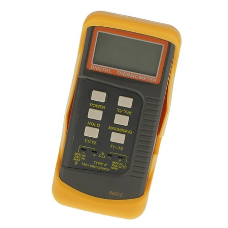 LCD Digital 2K Type Dual Two Channel Thermocouple Sensor Probe ...