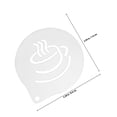 BESTYASH Acrylic Coffee Latte Stencil Mold Transparent Template for ...