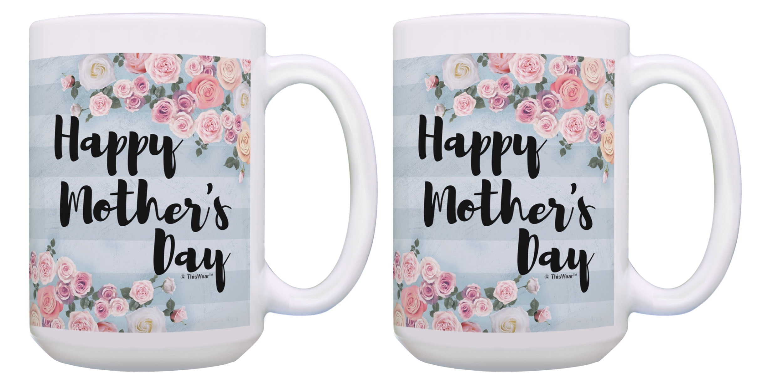 Thiswear Mom Ts Mothers Day Mug Set Mom Daughter Ts 2 Pack 15oz