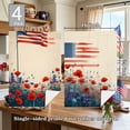 4th of july dish towels A field of red poppies and bluebonnets with an ...