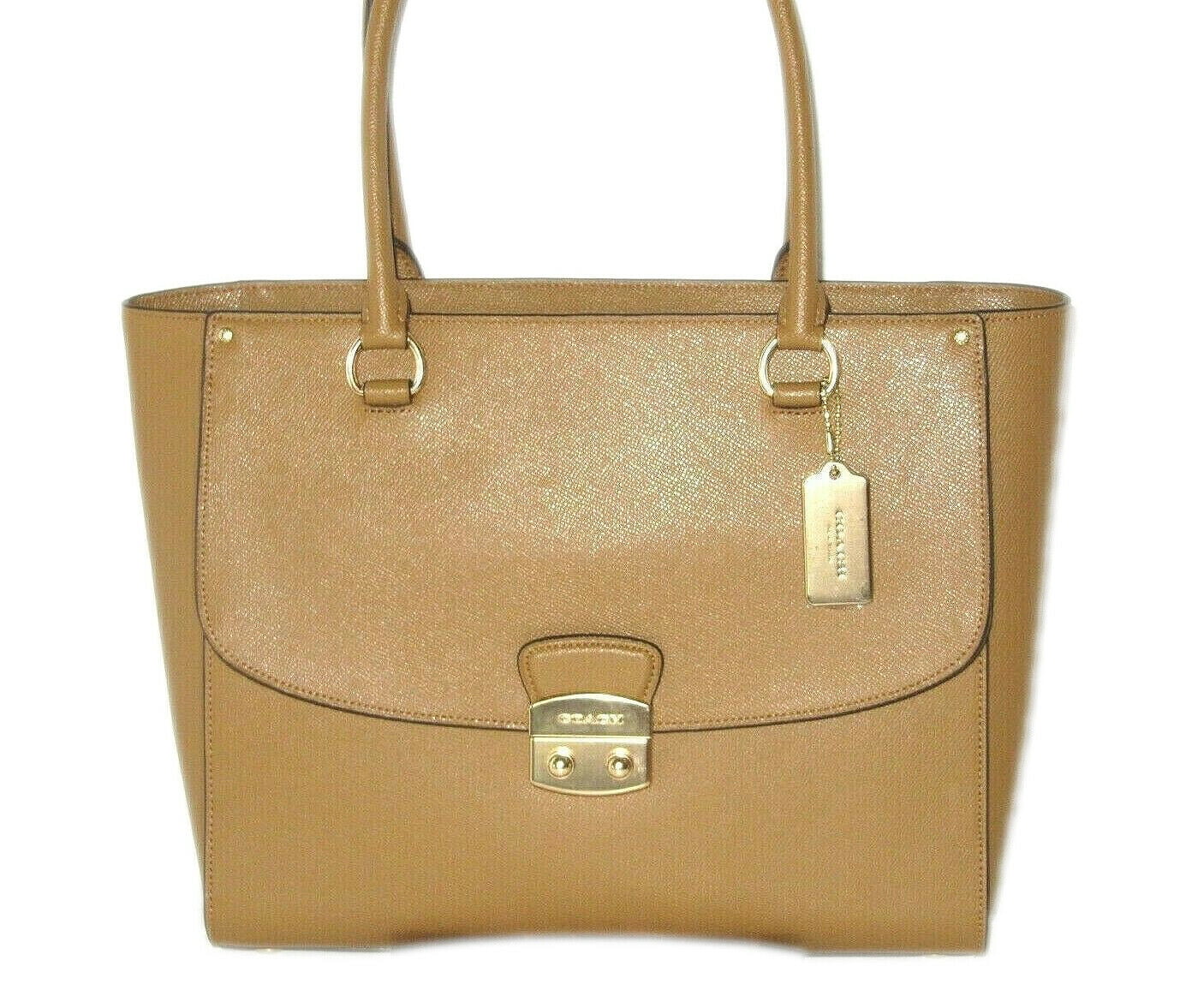 New Coach Women's Coach Crossgrain Leather Avary Tote in Light Saddle ...