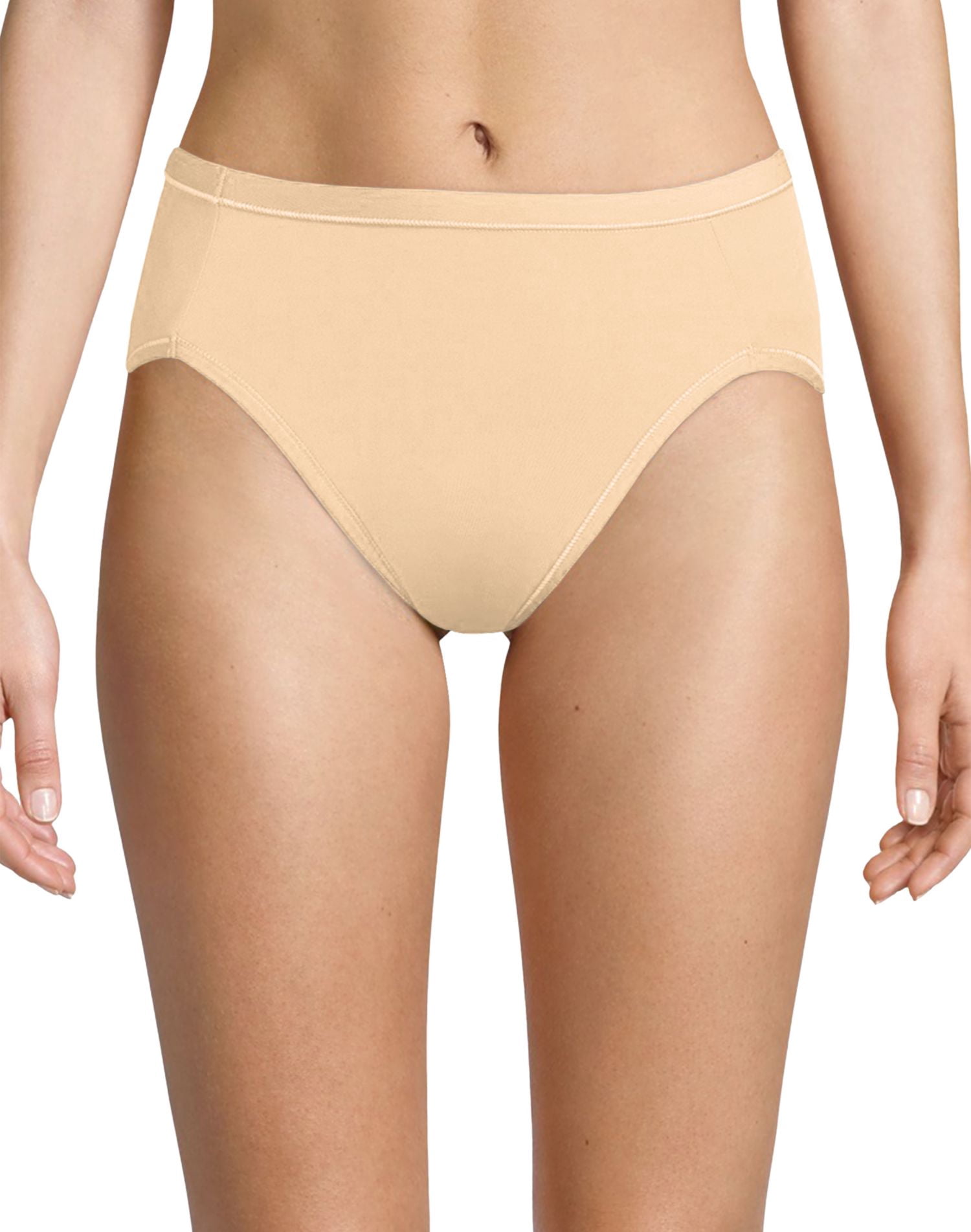 Hanes Ultimate Womens Cool Comfort Microfiber Hi Cut Underwear 4 Pack