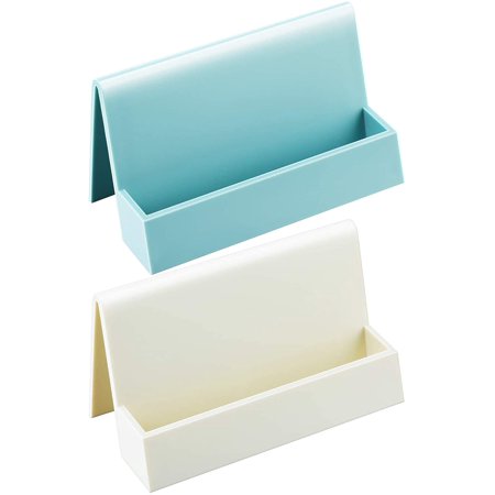 2 Pieces Plastic Business Card Holder Business Card Display Holder ...