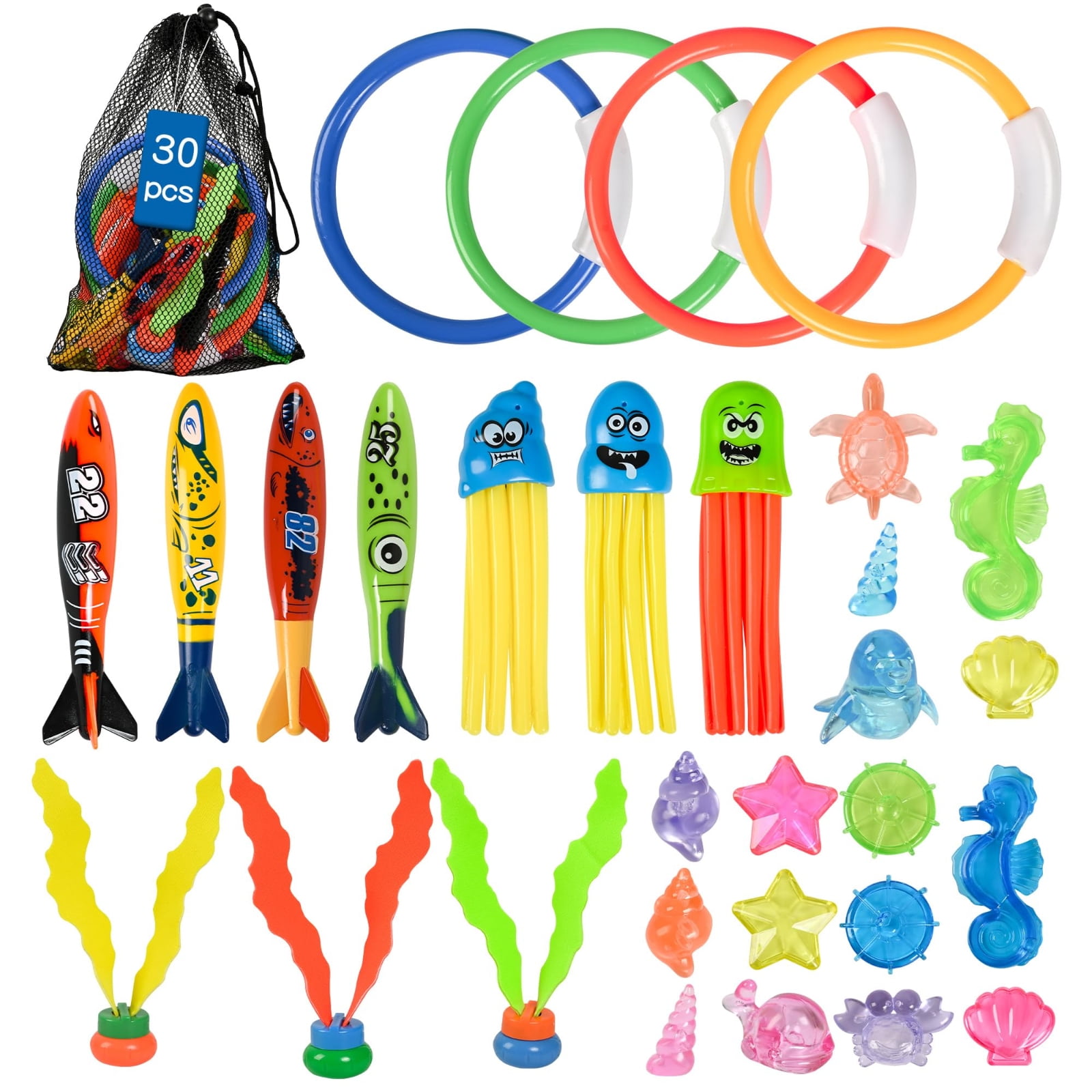 Click here for Unbranded 22-Piece Kids Pool Diving Toys Set With... prices