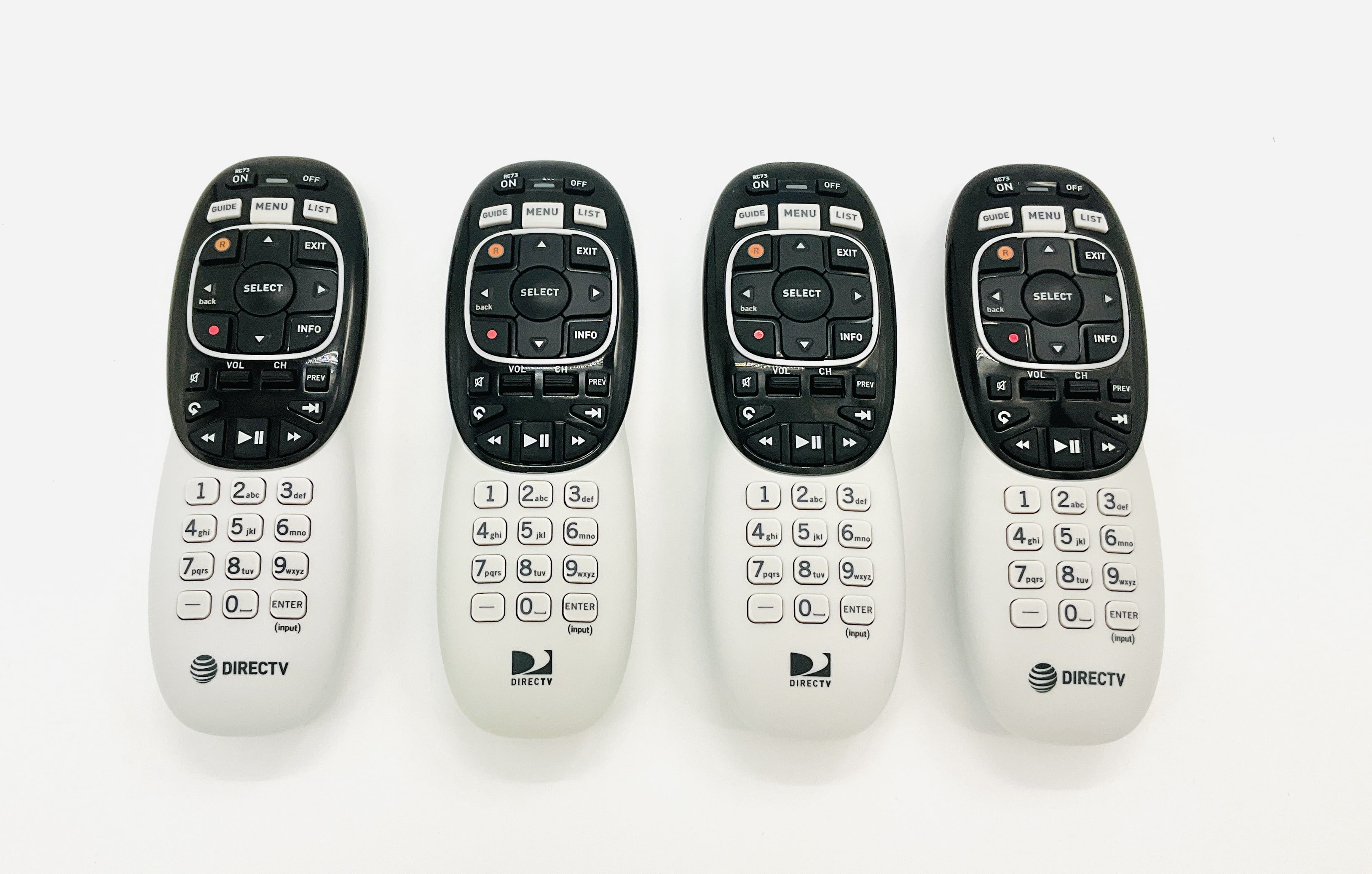 (4 Pack) Replacement DirecTV RC73 IR RF Remote Control for DirecTV ...