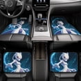 Car Floor Mats Set of 4, Printed Non-Slip Universal Vehicle Front Rear ...