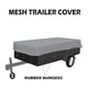 10x14 Utility Trailer Mesh Cover With 10 pcs of Rubber Bungee Tie-down ...