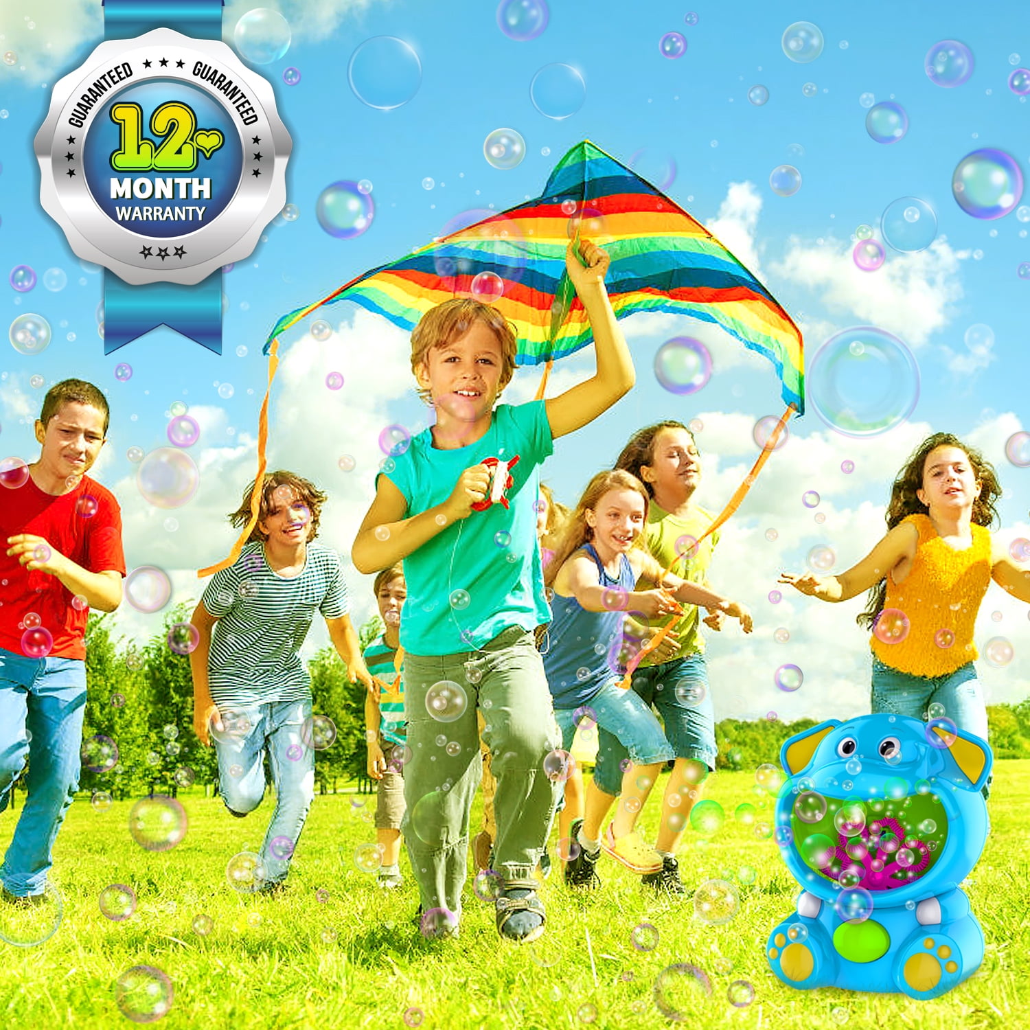 Buy Seenda Elephant Bubble Blower Bubble Toys 500+ Bubbles Per Minute ...