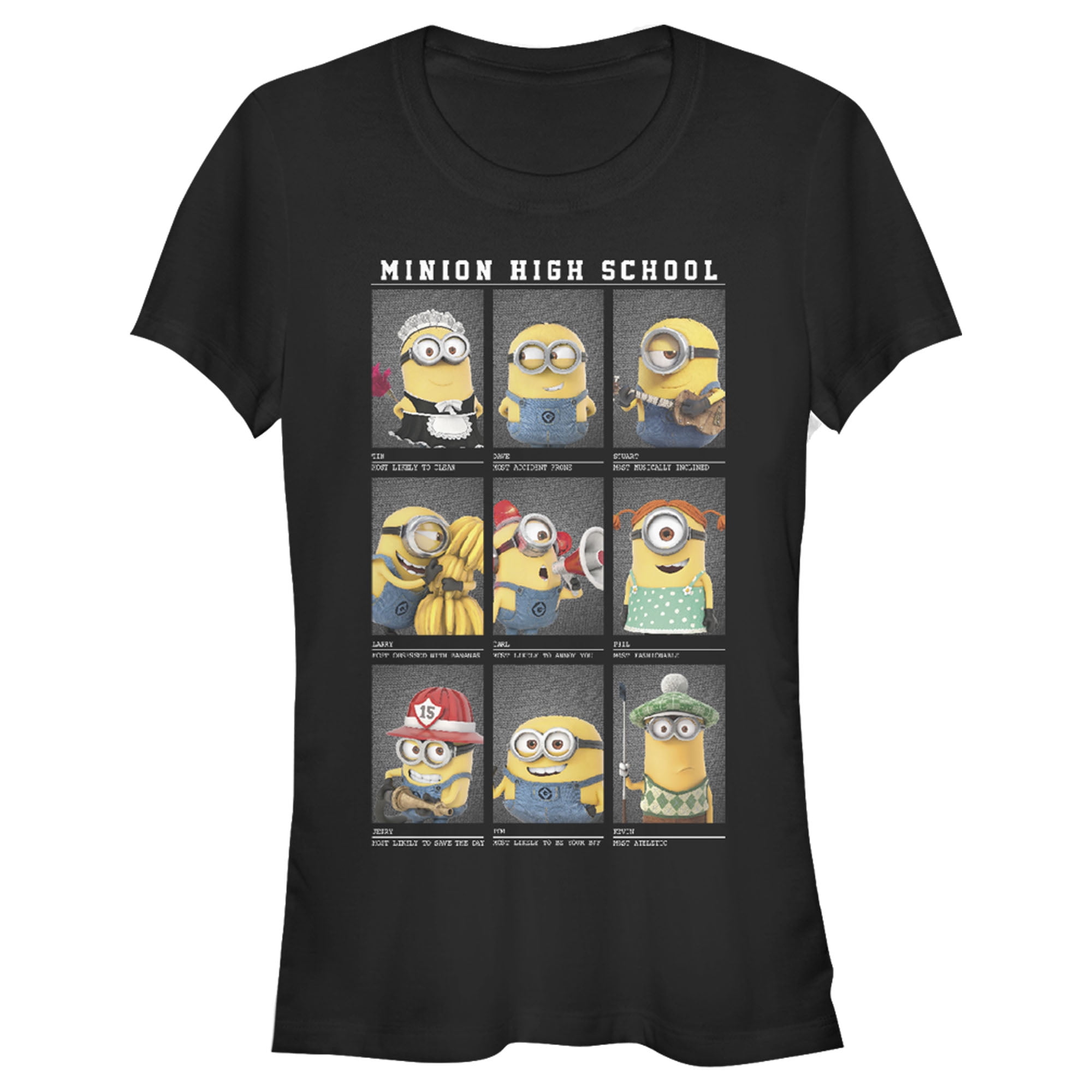 Girl's Despicable Me Minion High School Yearbook Graphic Tee Tahiti ...