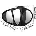 Blind Spot Mirrors 360 Degree Exterior Mirror Side Rotating Rear View ...