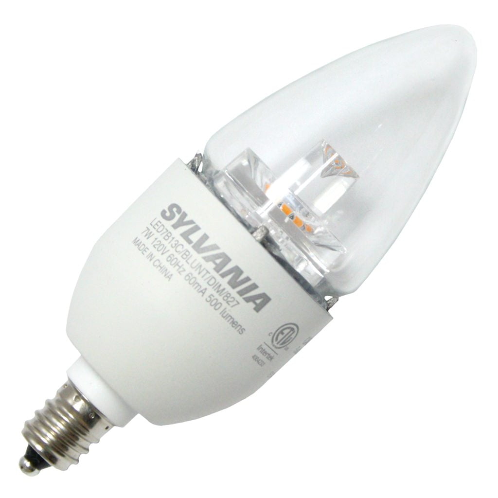 Sylvania 72894 - LED7B13C/BLUNT/DIM827 Blunt Tip LED Light Bulb ...