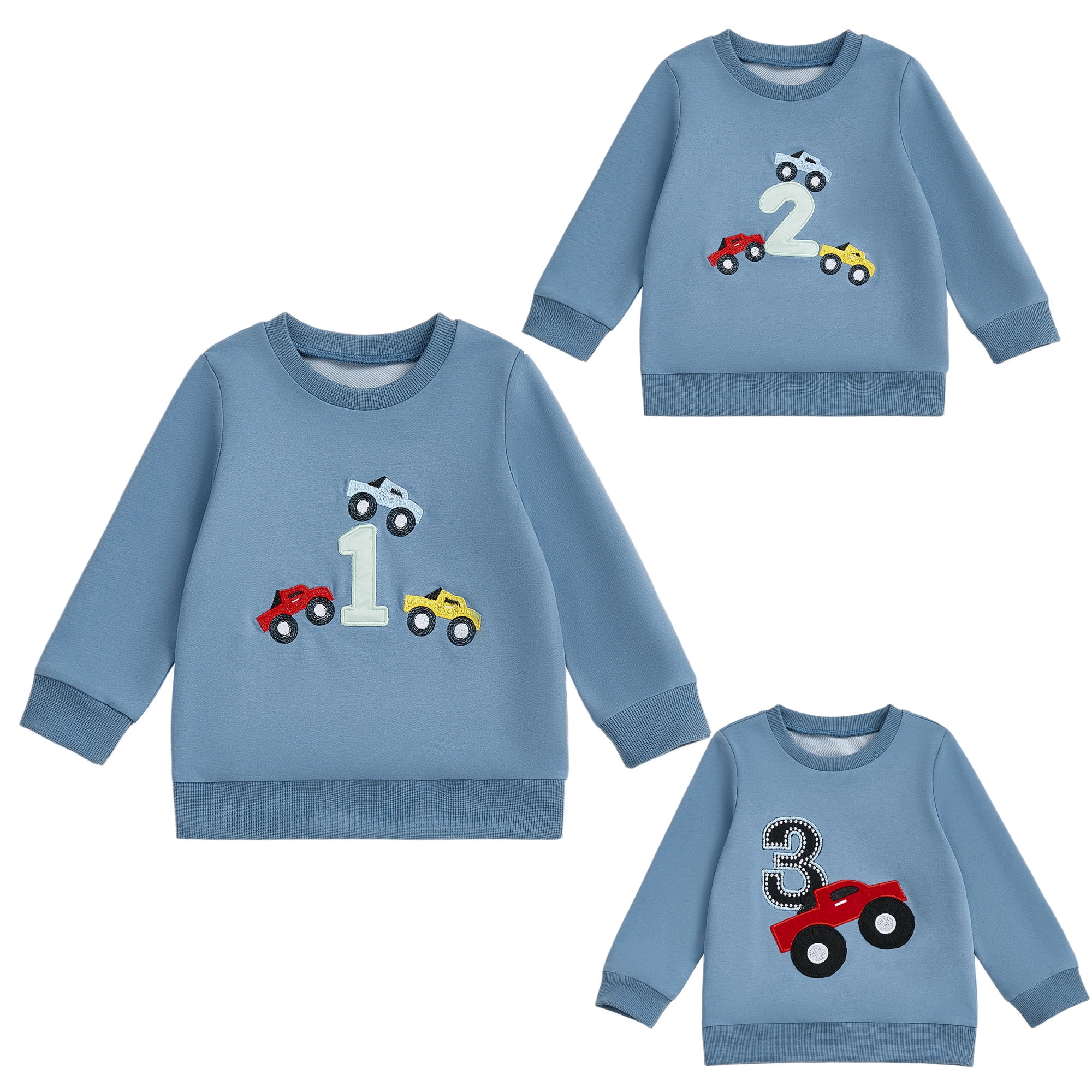 Click here for Argulvti Toddler Boy Birthday Sweatshirt Number Ca... prices