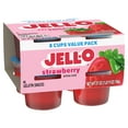Jell-O Strawberry Ready-to-Eat Gelatin Snack, 70-Calorie, Value Pack 8 ...