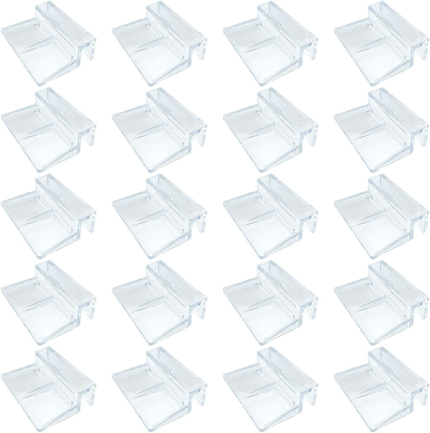 20 PCS 8mm Acrylic Aquarium Cover Clip, Clear Fish Tank Glass Cover ...