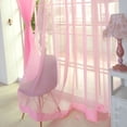 AUQ 2026 New Pink Sheer Curtains Wedding Day Ready Blackout Curtains ...