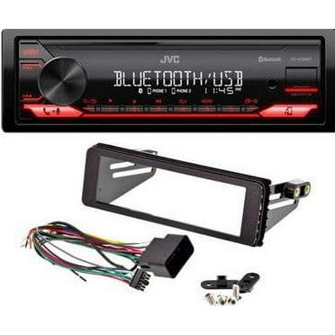 JVC KD-T720BT Single DIN AM/FM Radio Stereo USB AUX Bluetooth CD Player Multimedia Car Audio ...