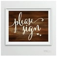 Please Sign Formal Black & White Wedding Party Signs - Walmart.com