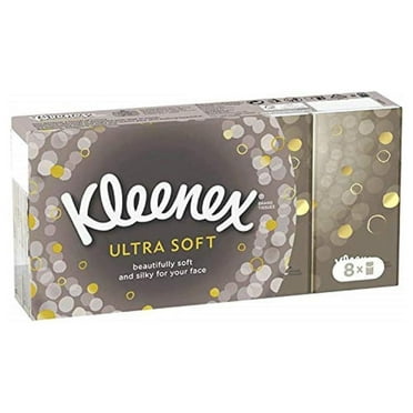 On The Go Packs Facial Tissues 3-Ply, White, 10 Sheets/Pouch, 8 Pouches ...