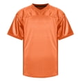 Blank Football Jersey For Men V-Neck Short Sleeve Athletic Tops Summer ...