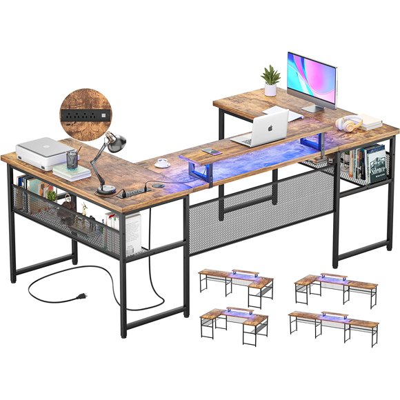 Tv Stand Computer Desk Combo