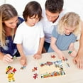 SYNARRY 24 Pieces Puzzles for Kids Ages 3-5, Fire Rescue Wooden Jigsaw ...